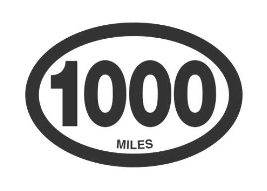 1,000 Miles! – Dr. Sem's Blog